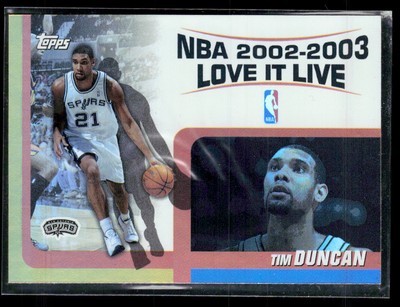 2003-04 Topps #LL-TD Tim Duncan Love it Live | eBay