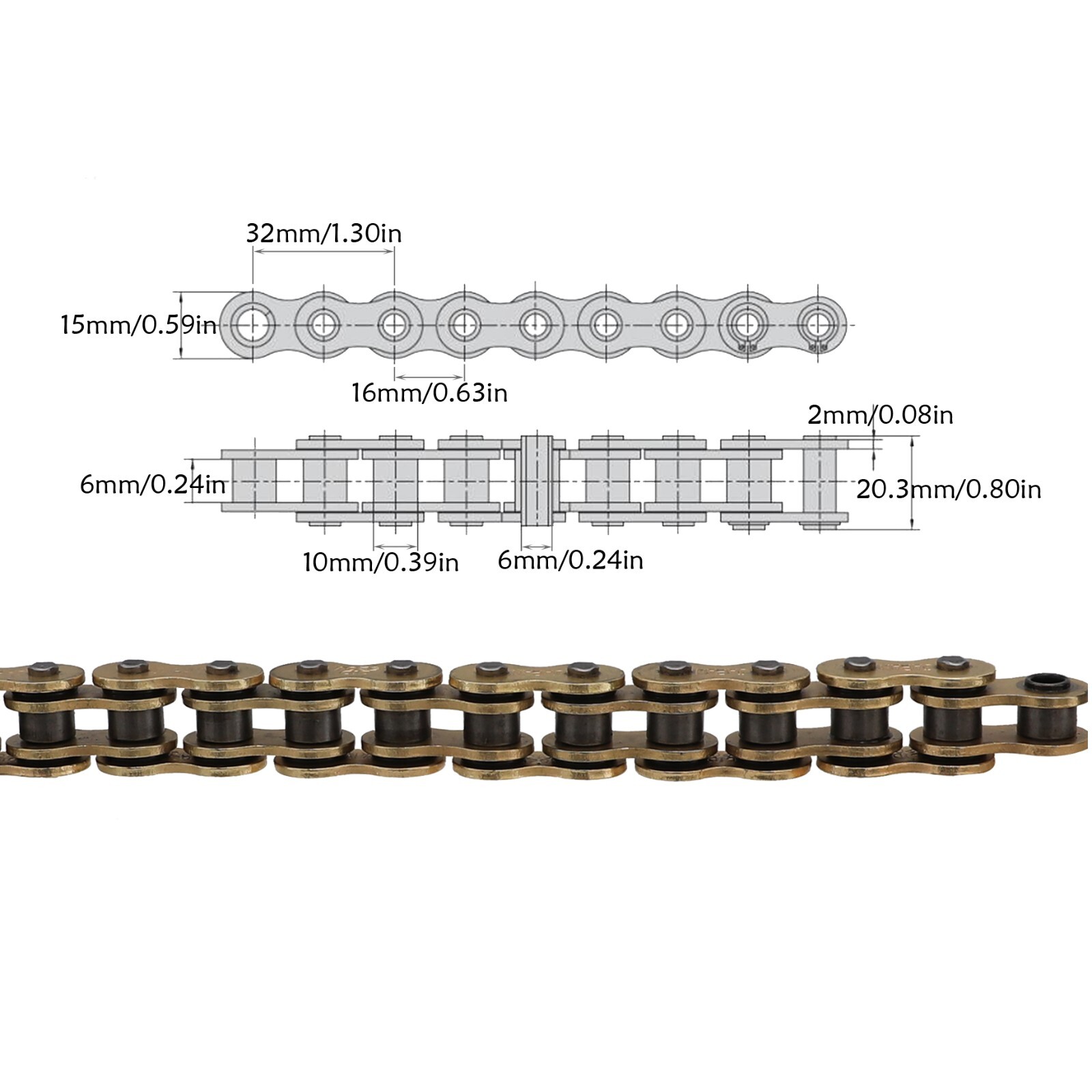 Chain Breaker + 520 Chain 120 Links For Quad ATV Scooter Motorcycle ...