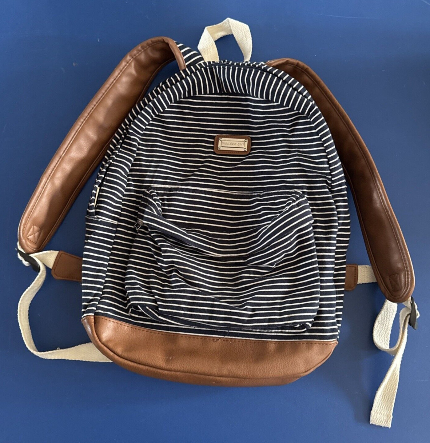 Madden Girl Mini Backpack Black and White with Brown … - Gem