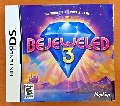 NEW Sealed BEJEWELED 3 Nintendo DS NDS PopCap POP CAP Puzzle w ...
