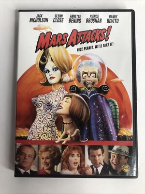 Mars Attacks! (DVD, 1996) Jack Nicholson Danny Devito Annette Bening ...