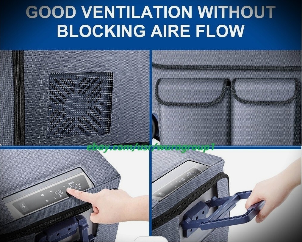 Portable Freezer Bougerv Fridge Cover Alpicool T60 Dual Temperature ...