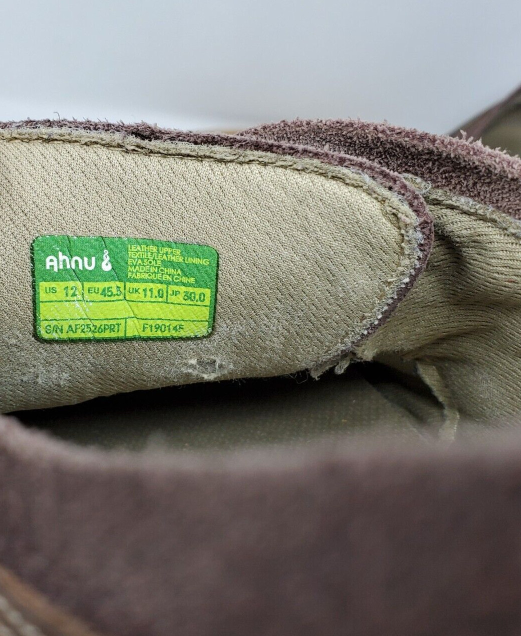 Ahnu Parkside Mens 12 Shoes Brown Leather Lace Up Der… - Gem