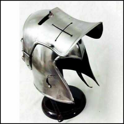Medieval Barbuta Armor Helmet Greek Roman Templar Knight Visor Barbute ...