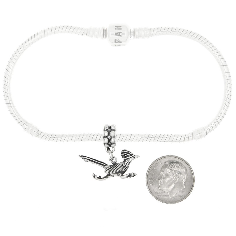 Sterling Silver 3D Roadrunner Road Runner Bird Dangle Bead Charm | eBay
