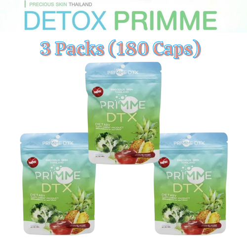 3 x Detox Prime Precious Skin High Fiber DTX Slim extrait naturel 180 gélules | eBay