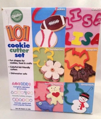 Wilton 94 Piece Cookie Cutter Set Shapes Cookies Crafts Food Kid ...