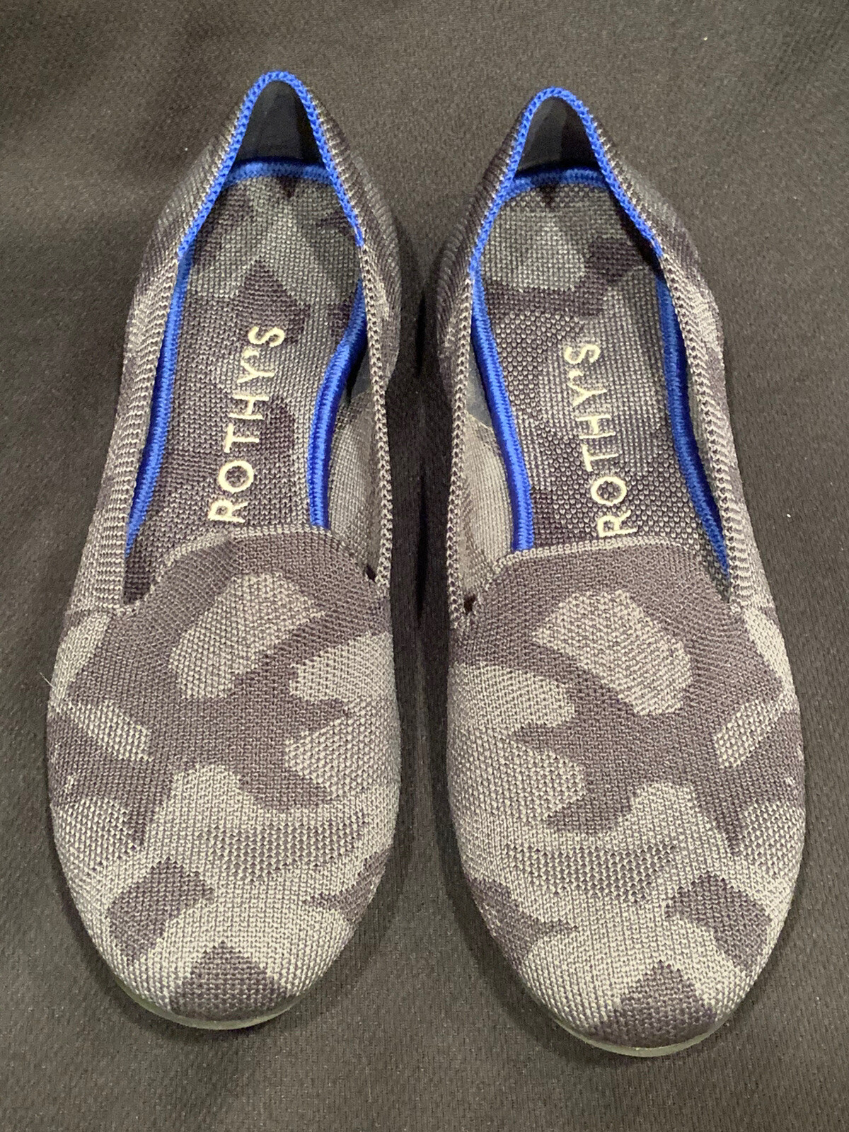 Rothy's Womens 7 Grey Camo Round Toe Loafers Shoes Rothys | eBay