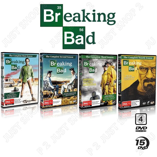 Breaking Bad DVD : TV Series / Season 1 +2 + 3 + 4 : Brand New 15 Disc ...
