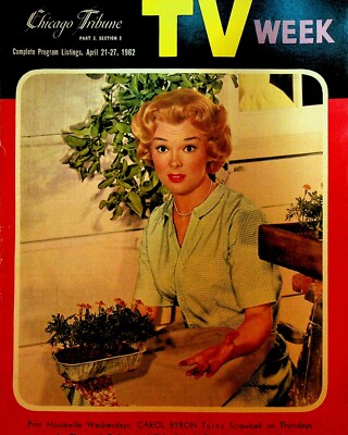 Chicago Tribune TV Week Magazine April 21 1962 Carol Byron Wiere ...