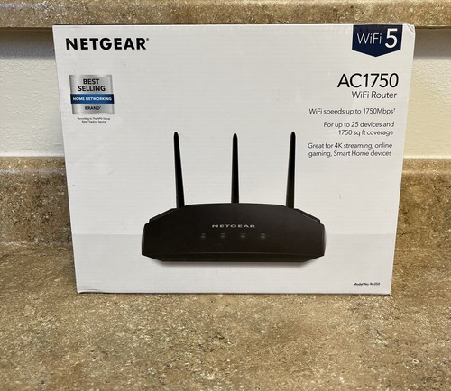 NEW! Netgear AC1750 Smart Wireless WiFi Router 802.11 AC Dual Band ...