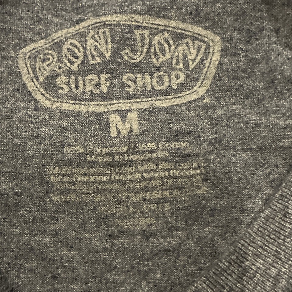 Ron Jon Surf Shop Woody Wagon T-Shirt Mens Gray M Cocoa Beach Florida ...