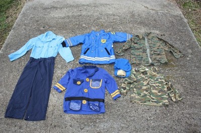 4T/5T/8-10 Kids First Responder Dress Up Costume Lot Police Military ...