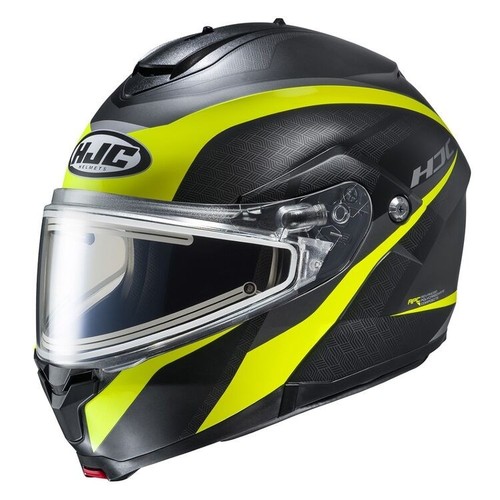 Hjc C91 Taly Snow Helmet with Electric Shield (Large, Semi-Flat Hi-Viz ...