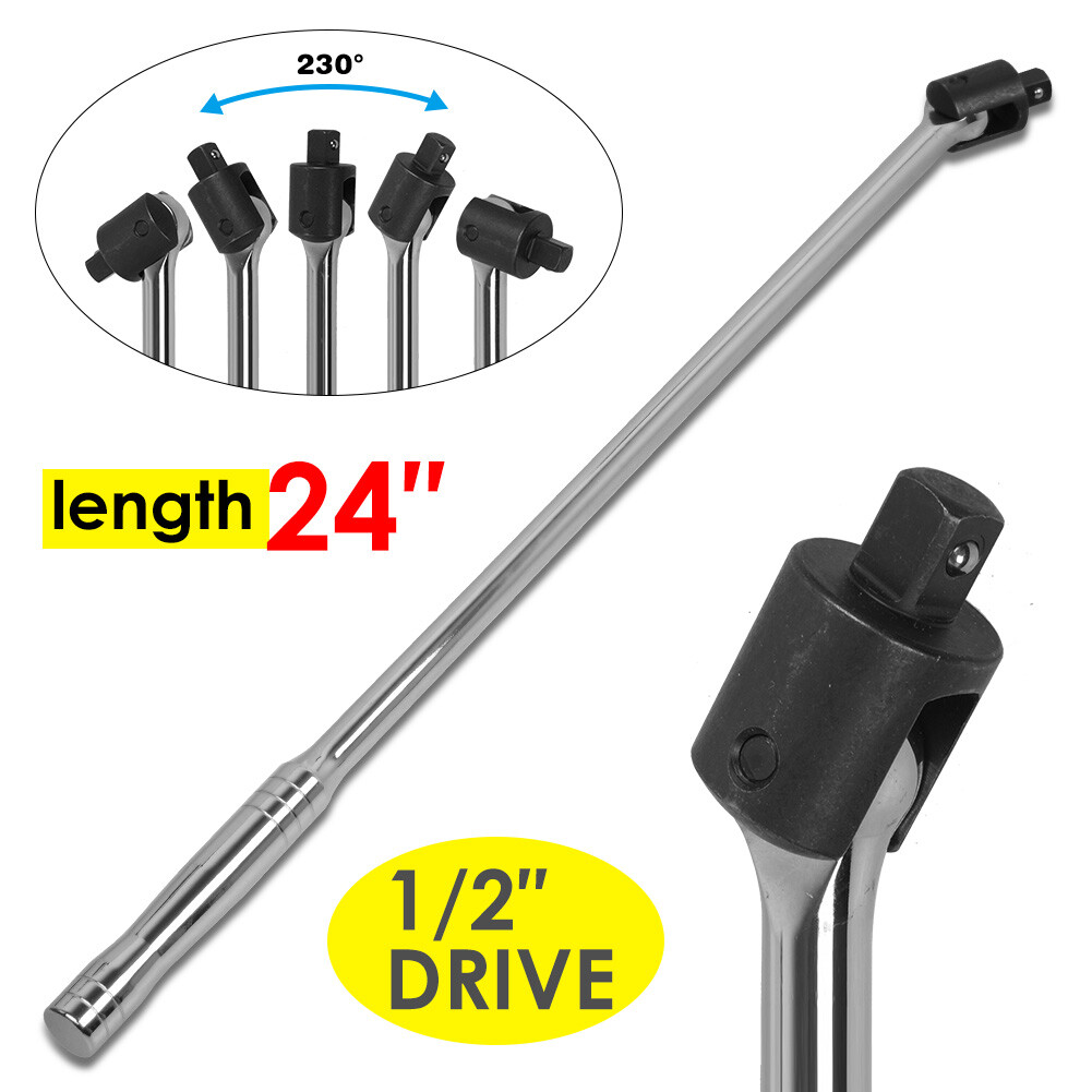 Heavy Duty Breaker Bar 1/2" Drive 24" Long Strong Arm Power Bar Wheel ...