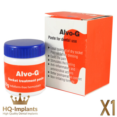 Alvo-G Post Teeth Extraction Paste Dry Socket Cure Operative Dental ...