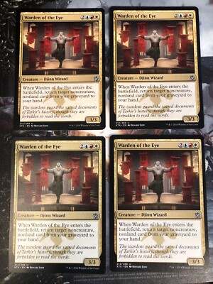 4x Warden of the Eye (212) Khans of Tarkir MTG Magic the Gathering x4 ...