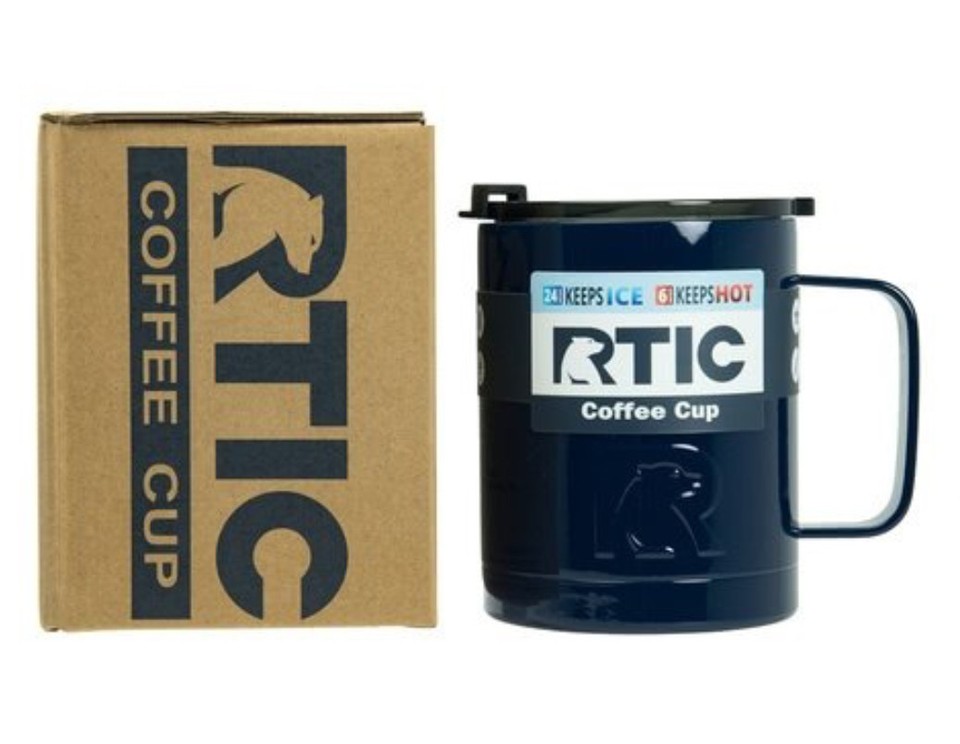 RTIC Coffee Cup NEW 2018 Mug w/ Handle 12oz Tumbler Rambler w/ spill ...