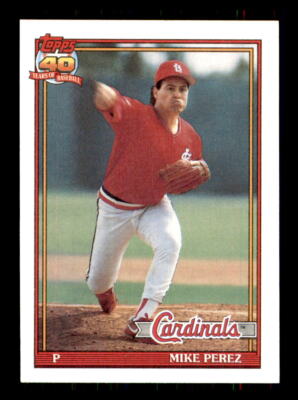 1991 Baseball Topps Mike Perez St. Louis Cardinals #205 RC | eBay