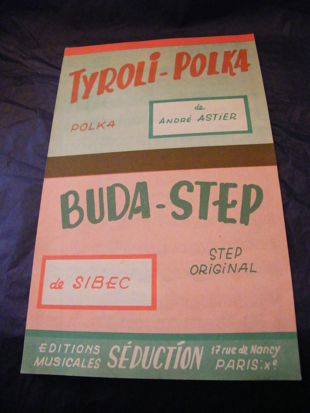 Tyrolean Polka Partition Astier Buda Step Sibec Music Sheet | eBay
