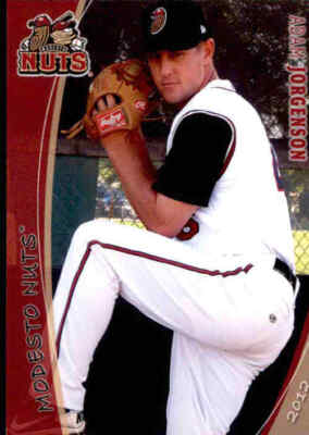 2012 Modesto Nuts Grandstand #12 Adam Jorgenson Costa Mesa California ...