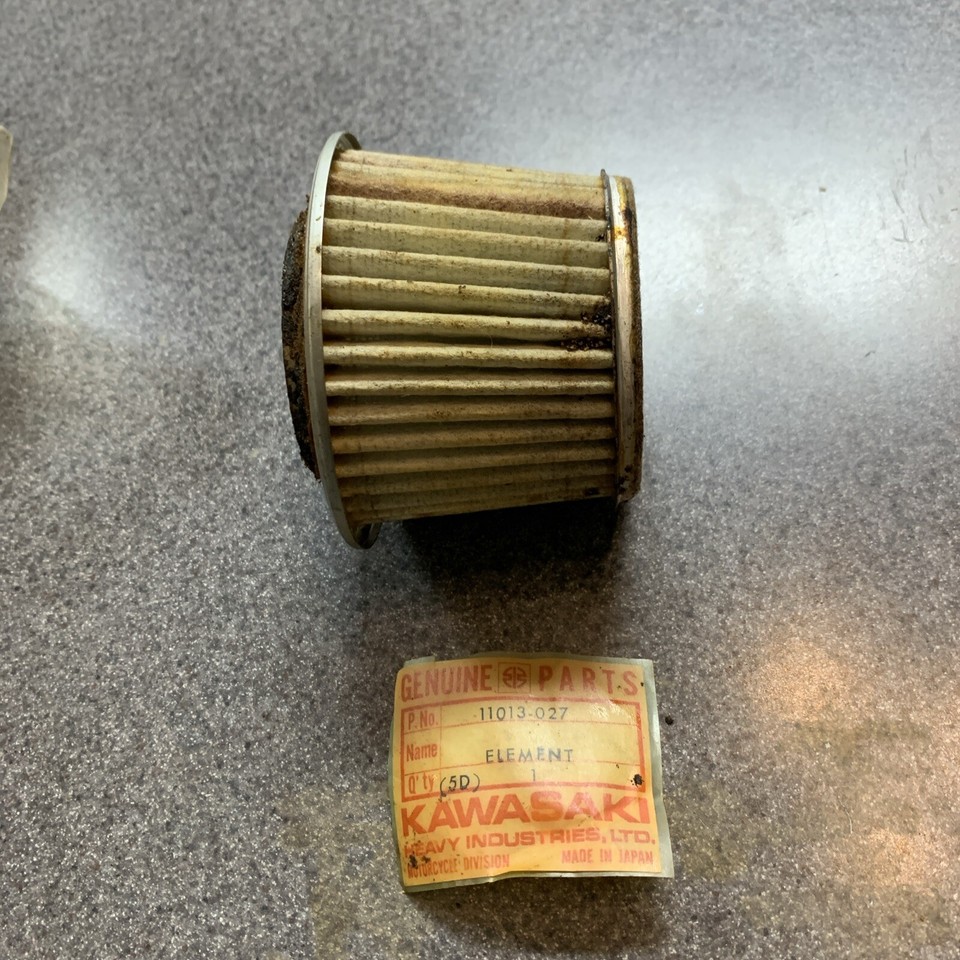 KAWASAKI KH100 G3SS TR 1969-1977 AIR FILTER Element OEM 11013-027 Rare ...