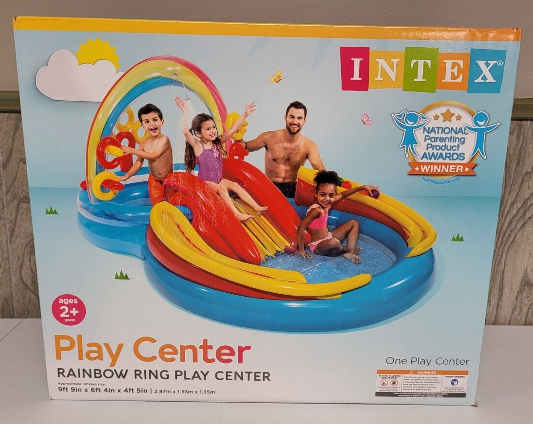 Intex 57453EP Inflatable Rainbow Ring Play Center for sale online | eBay