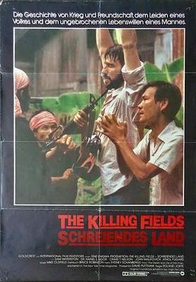KILLING FIELDS German A1 movie poster ROLAND JOFFE CAMBODIAN WAR 1984 ...