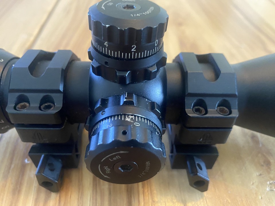 UTG ACCUSHOT® EZ TAP Green Red 3-12X44 Mini Swat Mil-Dot Retical Riffle ...