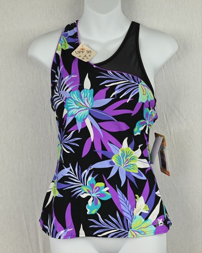 ZeroXposur HIGHLINE TANKINI Swimsuit Top w/ MESH (Garnet) Size XS (NWT ...