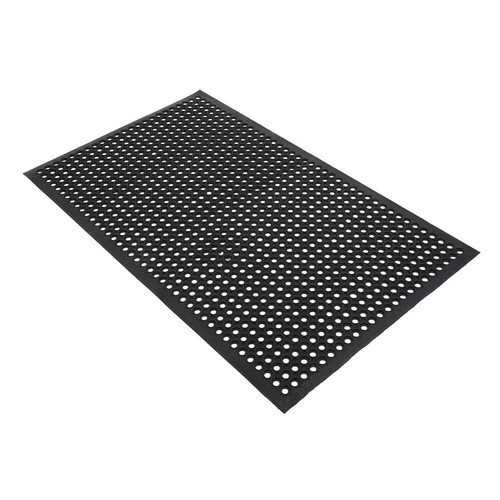 Home Non-slip Rubber Door Holes Drainage Restaurant Kitchen Bar Floor ...