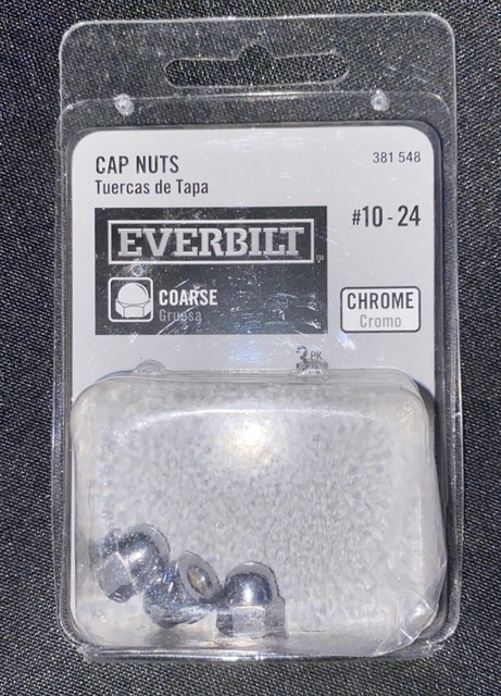 Everbilt Cap Nuts #10-24 Chrome Cap Nut (3-Piece/Pack) 800074 for sale ...