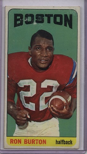 1965 Topps Football Card #4 Ron Burton-Boston Patriots EX/PL | eBay