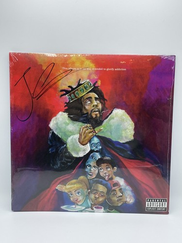 New J. Cole KOD on Red Smoke Vinyl SIGNED Alt Cover Limited Forrest ...