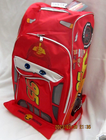 Unisex Lightning McQueen Red 16" Red Backpack with Two Compartments ...