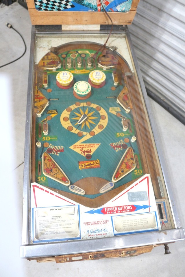 Road Race Pinball Machine (Gottlieb, 1969)- Parts/Repair- Restoration ...
