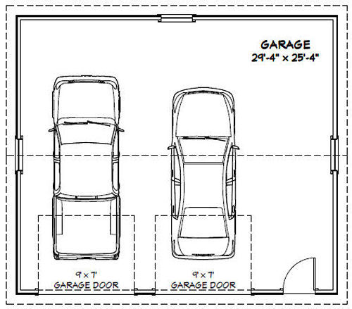 30 X 26 Garage Plans 26 X 30 Garage Plans Etsy