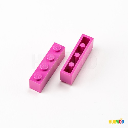 Lot of 10 Genuine LEGO Dark Pink 1x4 3010 Building Bricks Blocks Part ...