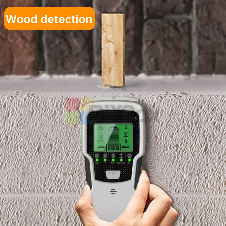 5 in 1 Digital Stud Finder Wood Metal Pipe Wire Wall Sensor Scanner LCD ...
