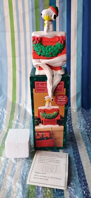 NIB Vintage Hallmark Twinkle Lights Peanuts Snoopy Christmas Stocking ...