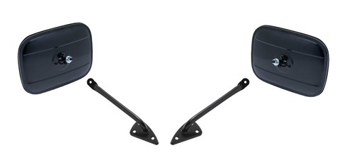 60 61 62 63 64 65 66 CHEVY GMC TRUCK C10 C20 BLACK STEEL SIDE MIRRORS ...