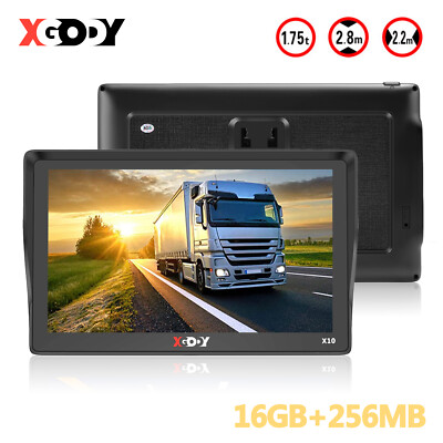 XGODY GPS SAT NAV 9 Inch for Mortorhome Caravan Van Truck UK & EU Free ...