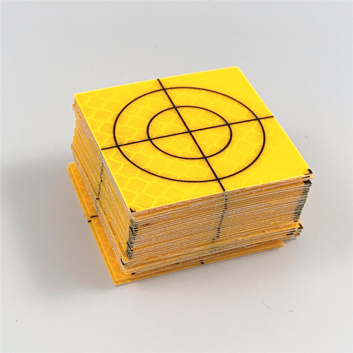 100PCS 50X50MM YELLOW REFLECTOR SHEET REFLECTIVE TARGET FOR TOTAL ...