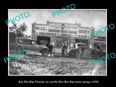 OLD POSTCARD SIZE PHOTO OF KOO WEE RUP VICTORIA THE TOWN MOTOR GARAGE ...