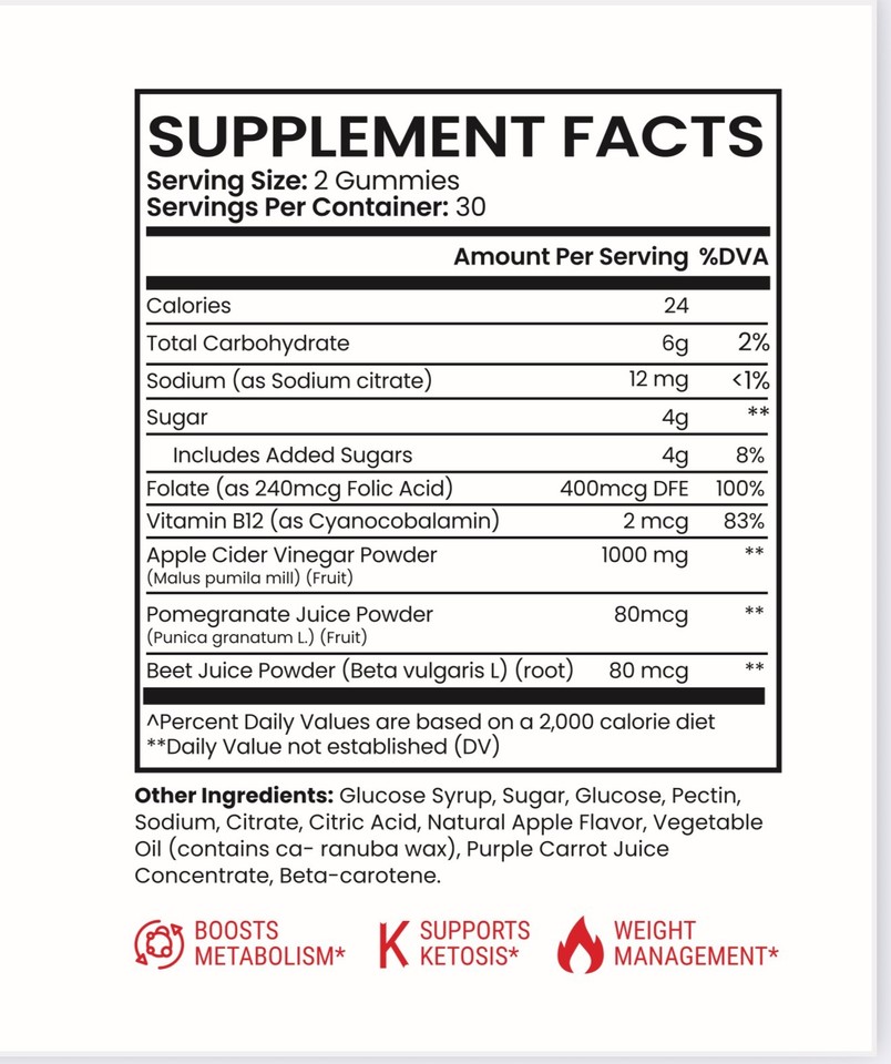 Keto Fire Gummies, Ketofire for Weight Loss Ketone Activator (1 Pack 60 ...