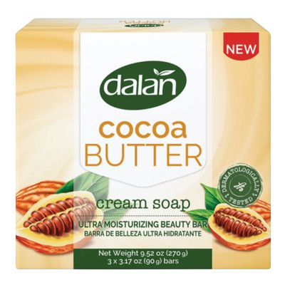 Dalan Cocoa Butter Cream Soap Bar, 3 Bars x 3.17oz Each | eBay