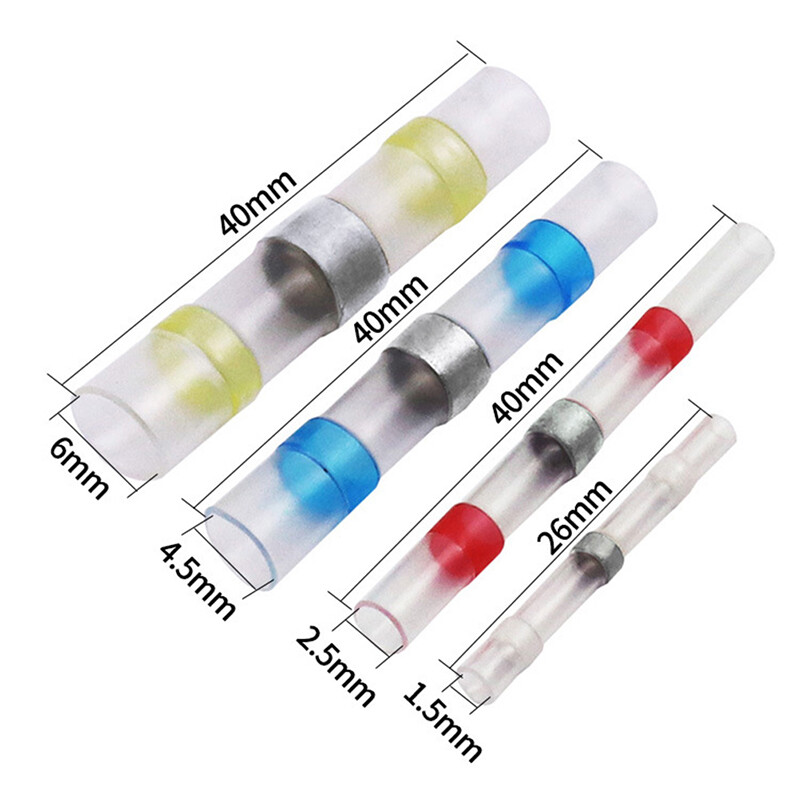 50Pcs Heat Shrink Solder Sleeve Waterproof Seal Wire Splice Connector ...