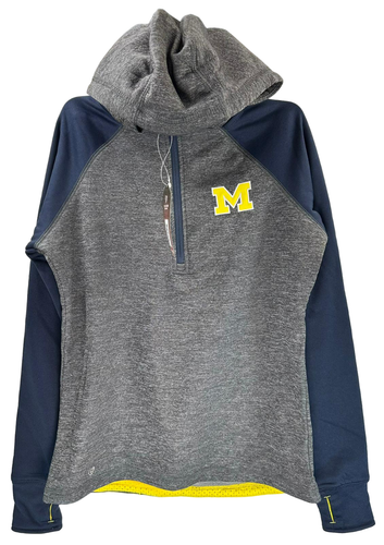 Colosseum Women's Michigan Wolverines Half-zip Raglan Hoodie Jacket ...