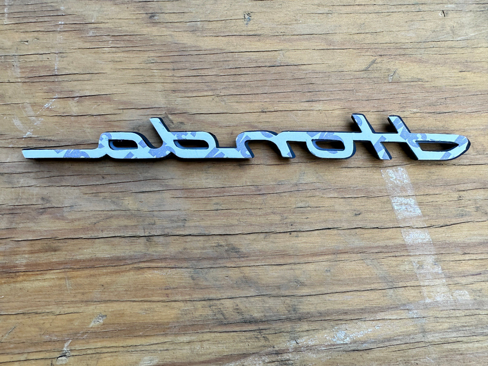 Emblem Old Vintage Script Badge Classic Decal Black Logo Car Auto Moto ...