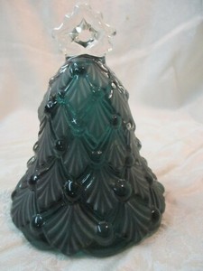 Vintage Mikasa green Crystal Bell Winter Dreams | eBay